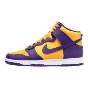 nike mens dunk high retro dd1399 500 lakers - size 10