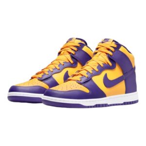 Nike Mens Dunk High Retro DD1399 500 Lakers - Size 10