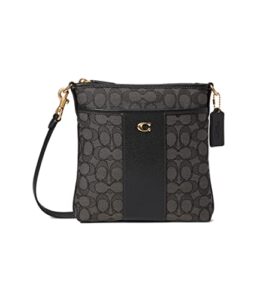 coach box program signature jacquard kitt smoke/black one size