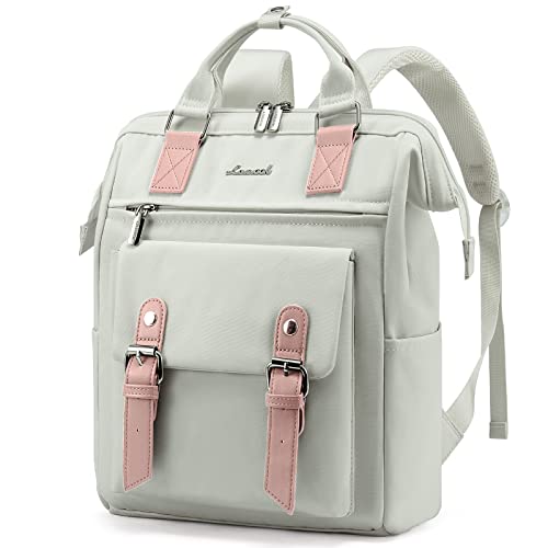 LOVEVOOK Mini Backpack for Women, Small Backpack Purse Cute Daypacks Stylish Bags for Shopping, Work, Dating, Grey-Pink