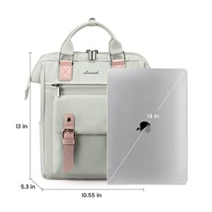 LOVEVOOK Mini Backpack for Women, Small Backpack Purse Cute Daypacks Stylish Bags for Shopping, Work, Dating, Grey-Pink