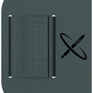 Rocketbook Smart Reusable notebook - Dot Grid Eco-friendly Smart Erasable Notebook Infinity Black Cover (8.5" X 11") With Rocketbook Accessories