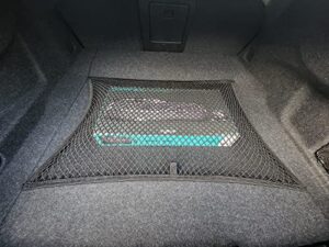 floor style automotive elastic trunk mesh cargo net for volvo s60 b5-2019-2024 - premium trunk organizer and storage - luggage net for sedan - car organizer for volvo s60 t8