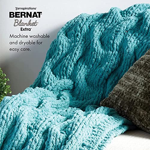 Bernat Blanket Extra Plum Brights Yarn - 2 Pack of 300g/10.5oz - Polyester - 7 Jumbo - 97 Yards - Knitting, Crocheting, Crafts & Amigurumi, Chunky Chenille Yarn