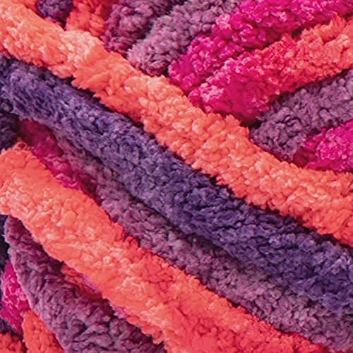 Bernat Blanket Extra Plum Brights Yarn - 2 Pack of 300g/10.5oz - Polyester - 7 Jumbo - 97 Yards - Knitting, Crocheting, Crafts & Amigurumi, Chunky Chenille Yarn