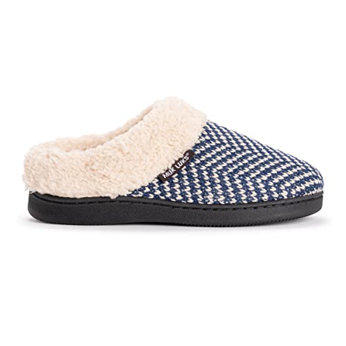 MUK LUKS Women's Suzanne Clog Slippers, Liberty Blue, 9-10