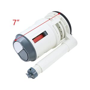 T Tulead Toilet Tank Parts Replacement Toilet Dual Flush Valve 18cm Height,Fill Valve,Push Button, Toilet Repair Kit