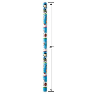 American Greetings 105 sq. ft. Peanuts Christmas Wrapping Paper Bundle with Cut Lines, Peanuts Characters (3 Rolls 30 in. x 14 ft.)