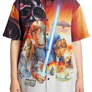 Star Wars The Empire Strikes Back Camp Shirt, X-Large White