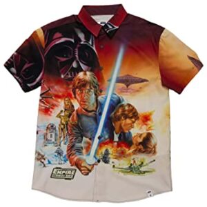 Star Wars The Empire Strikes Back Camp Shirt, X-Large White