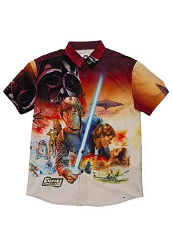 Star Wars The Empire Strikes Back Camp Shirt, X-Large White