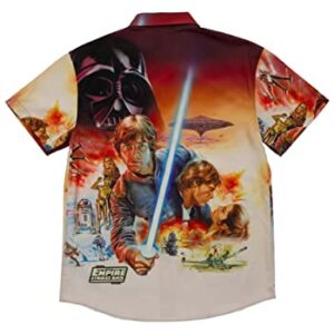 Star Wars The Empire Strikes Back Camp Shirt, X-Large White