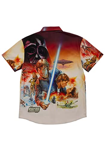 Star Wars The Empire Strikes Back Camp Shirt, X-Large White