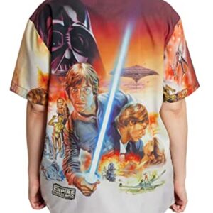 Star Wars The Empire Strikes Back Camp Shirt, X-Large White