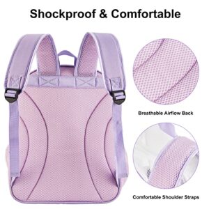 COVAX Heavy Duty Mesh Backpack, See Through College Mesh Backpack (Purple)