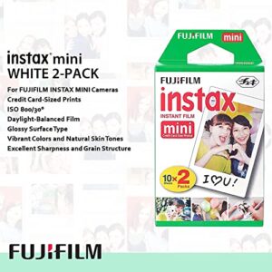 Fujifilm Instax Mini 11 Instant Film Camera, Fuji Instax Mini Film 10 Sheets, Color Frames for Mini Prints, Gift Bundle (Purple - 2)