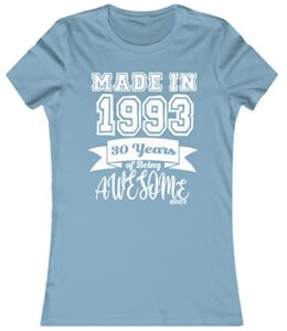 30th birthday gifts for men women, 30 year old gifts made in 1993, 30th birthday t-shirt, 30 years of being awesome shirt, bday shirt for birthday gift% 100 cotton custom shirt