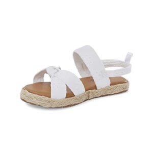 oshkosh b'gosh girls aprill sandal, white, 12 little kid