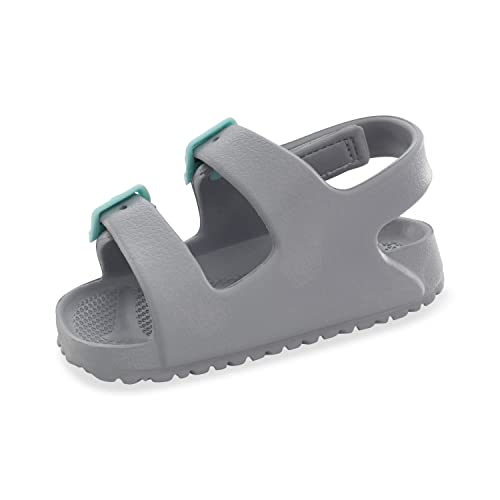 OshKosh B'Gosh Boy's Rivar Sandal, Grey, 10 Toddler