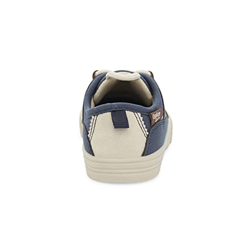 OshKosh B'Gosh Boy's Forketa Sneaker, Navy/Tan, 12 Little Kid