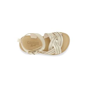 OshKosh B'Gosh Girls Dolores Sandal, Gold, 6 Toddler