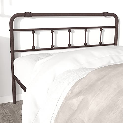 Ponsalion Queen-Bed-Frame with-Headboard and-Footboard Set - Platform Bed Frame Queen Size,16 Inches High,no Box Spring Needed,Easy to Assemble(Brown)