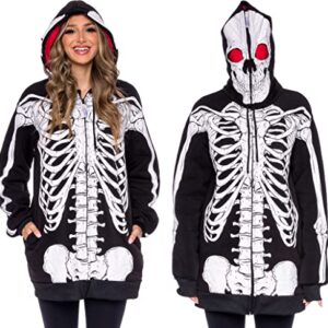 Funziez! Fun Halloween Hoodies, Pumpkin and Skeleton Pullover Costumes, Adult Hooded Sweatshirts for Women and Men