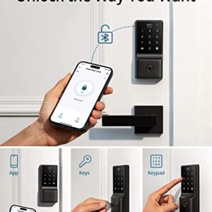 eufy Security Smart Lock C210, 5-in-1 Keyless Entry Door Lock, Built-in WiFi Deadbolt, Smart Door Lock, No Bridge Required, Easy Installation, Touchscreen Keypad, App Remote Control, BHMA Cert