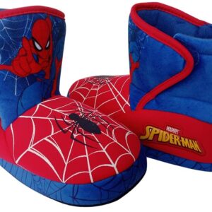 Marvel Boy's Spider-Man Slipper Booties (Red/Blue, Numeric 11)