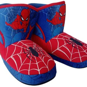 Marvel Boy's Spider-Man Slipper Booties (Red/Blue, Numeric 11)