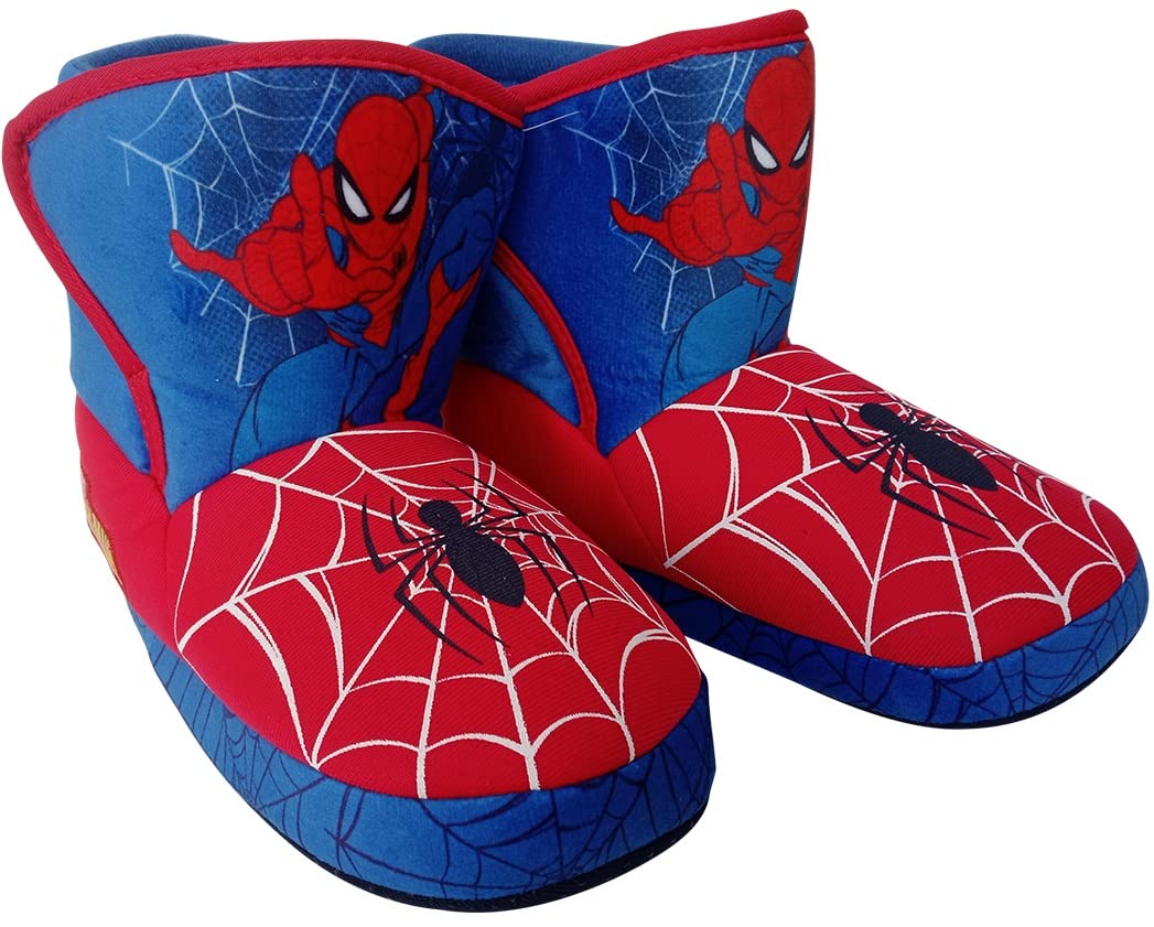 Marvel Boy's Spider-Man Slipper Booties (Red/Blue, Numeric 11)