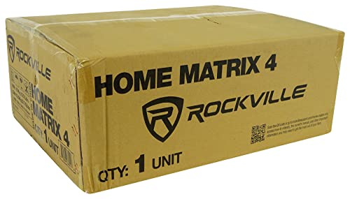 Rockville Home Matrix 4 Zone 8 Channel 600w Multi Room/Source Receiver/Amplifier