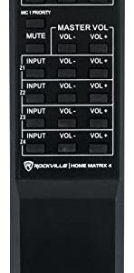 Rockville Home Matrix 4 Zone 8 Channel 600w Multi Room/Source Receiver/Amplifier