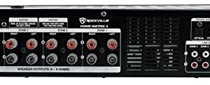 Rockville Home Matrix 4 Zone 8 Channel 600w Multi Room/Source Receiver/Amplifier