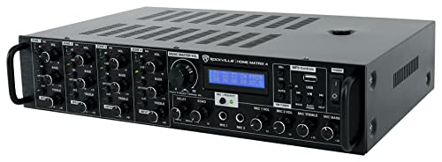 Rockville Home Matrix 4 Zone 8 Channel 600w Multi Room/Source Receiver/Amplifier