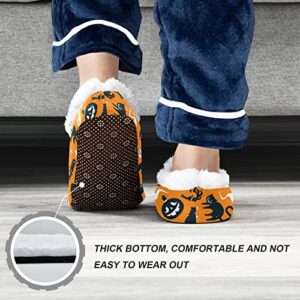 Halloween Pumpkin Pattern Boys Girls House Slippers Skull Spider Web Ghost Kids toddler Home Shoes Winter Indoor shoes XS