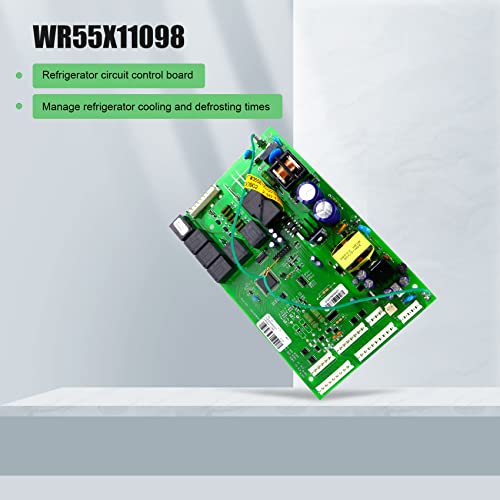 WR55X11098 Refrigerator Electronic Control Board, Compatible with ge PGCS1RKZJSS, PSQS6YGZBESS, PFSS5RKZASS, PFCF1RKZABB,PGS25KSEAFSS, PFSF5RKZCBB,ETC. Replace WR55X11076, WR55X11077, WR55X11097, ETC