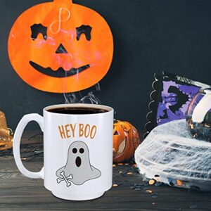 Hey Boo You've Been Poisoned | Hello Pumpkin- 15OZ Halloween Coffee Mug Fall Coffee Mugs Gift Funny Novelty Halloween Tea Cups