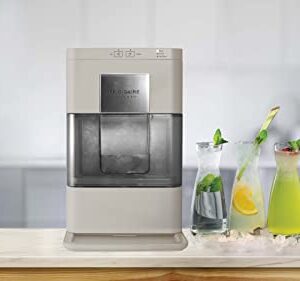 FRIGIDAIRE Gallery EFIC255 Countertop Crunchy Chewable Nugget Ice Maker, 44lbs per Day, Auto Self Cleaning, 2.0 Gen, Cream