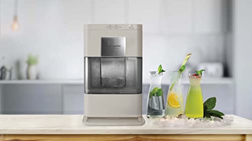 FRIGIDAIRE Gallery EFIC255 Countertop Crunchy Chewable Nugget Ice Maker, 44lbs per Day, Auto Self Cleaning, 2.0 Gen, Cream