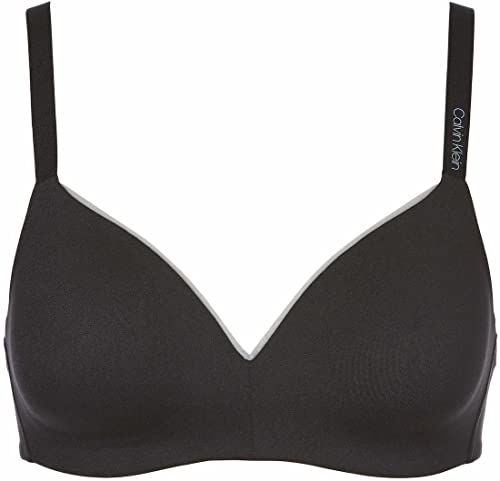 Calvin Klein Womens 2 Pack Microfiber Wirefree Bra (as1, Alpha, m, Regular, Regular, Black/Honey, Medium)