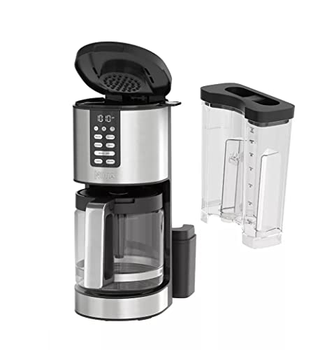 Ninja DCM201 14 Cup XL Coffee Maker PRO, 2 Brew Styles Classic & Rich, 4 Programs Small Batch, Delay Brew, Freshness Timer & Keep Warm, No Permanent Filter or Scoop Included*, Stainless (Renewed)