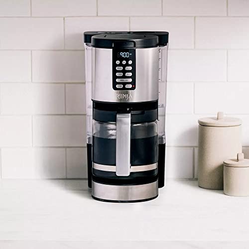 Ninja DCM201 14 Cup XL Coffee Maker PRO, 2 Brew Styles Classic & Rich, 4 Programs Small Batch, Delay Brew, Freshness Timer & Keep Warm, No Permanent Filter or Scoop Included*, Stainless (Renewed)