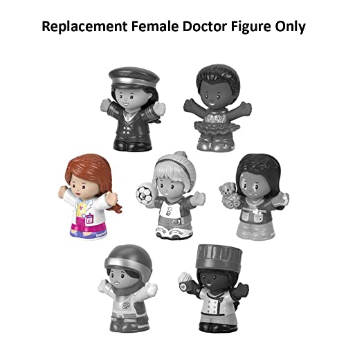 Replacement Part for Fisher-Price Little People Playset - Replacement Female Doctor Figure ~ Inspired by Barbie You Can Be Anything