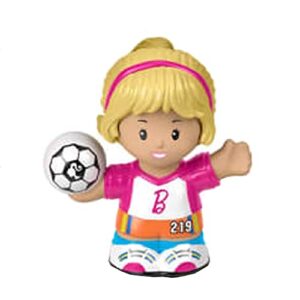 replacement part for fisher-price little people playset - replacement female soccer star player figure ~ inspired by barbie you can be anything