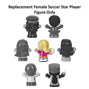 Replacement Part for Fisher-Price Little People Playset - Replacement Female Soccer Star Player Figure ~ Inspired by Barbie You Can Be Anything