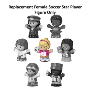 Replacement Part for Fisher-Price Little People Playset - Replacement Female Soccer Star Player Figure ~ Inspired by Barbie You Can Be Anything