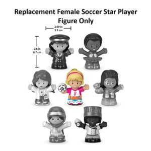 Replacement Part for Fisher-Price Little People Playset - Replacement Female Soccer Star Player Figure ~ Inspired by Barbie You Can Be Anything