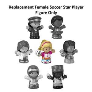 Replacement Part for Fisher-Price Little People Playset - Replacement Female Soccer Star Player Figure ~ Inspired by Barbie You Can Be Anything