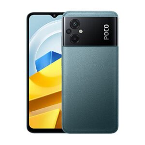 xiaomi poco m5 4g lte gsm (128gb + 6gb) 50mp triple camera 6.58" octa core (only tmobile mint tello usa market) global unlocked + (w/fast 51w car charger) (green (global version))